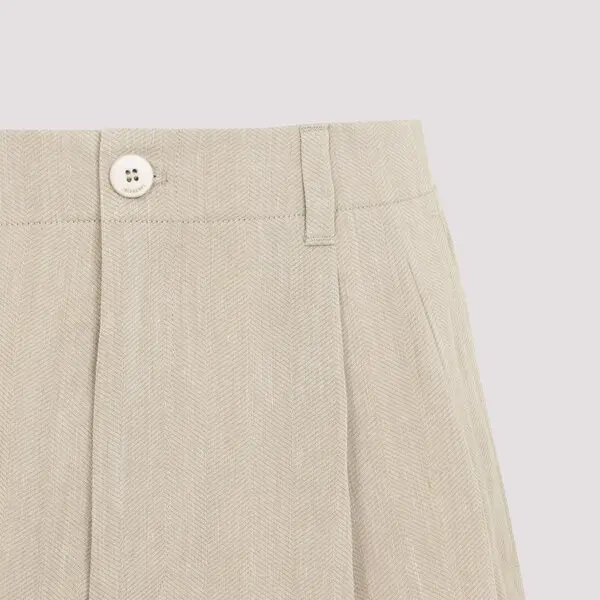 Jacquemus Tailored Linen Blend Shorts - Multicolor