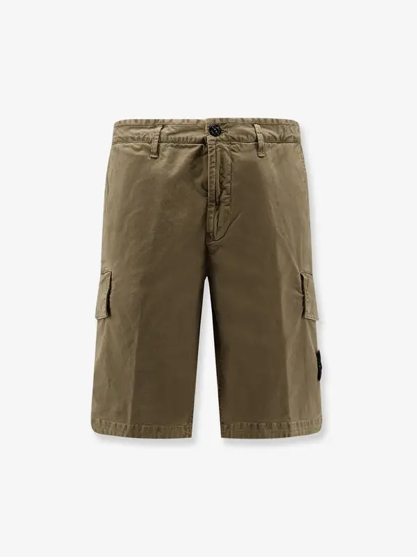Stone Island Organic Cotton Cargo Shorts - Multicolor