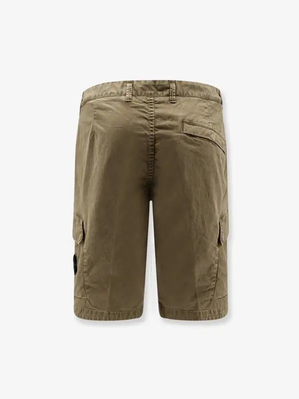 Stone Island Organic Cotton Cargo Shorts - Multicolor