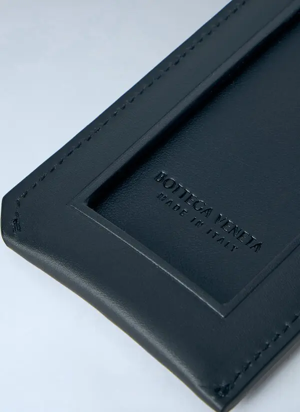 Bottega Veneta Intrecciato Piccolo Badge Holder - Black