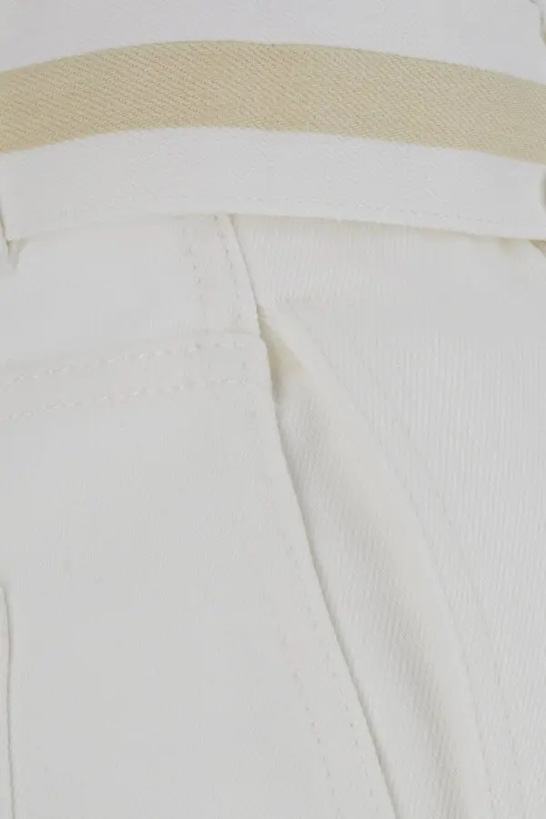 JIL SANDER Belted Straight Leg Jeans