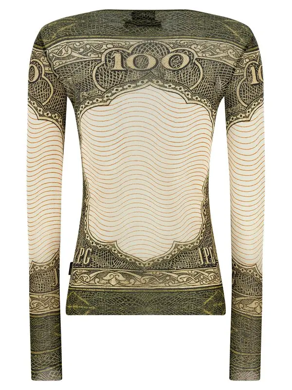 JEAN PAUL GAULTIER The Green Cartouche Top