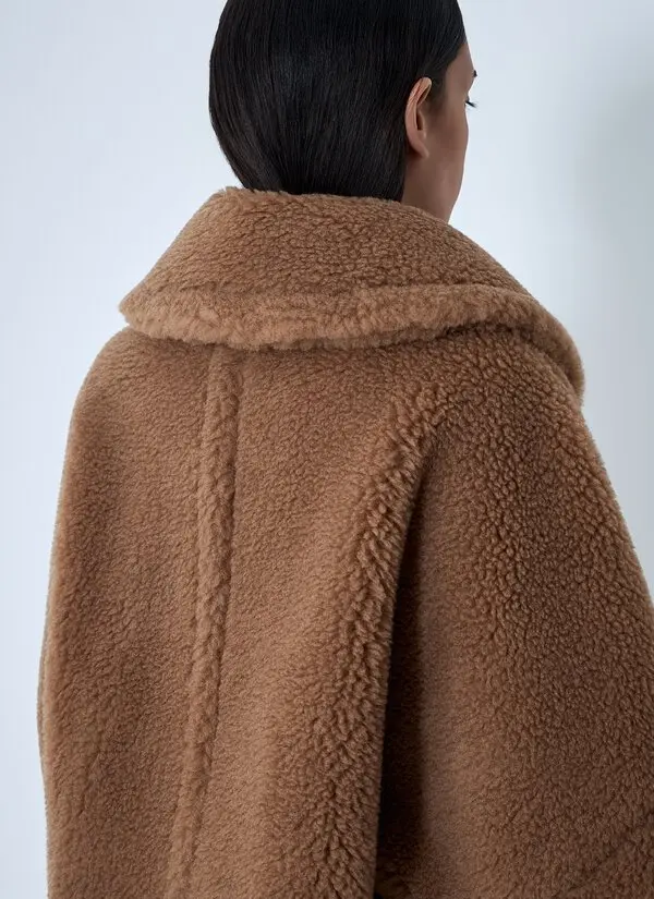 Max Mara Brushed Wool Blend Cape