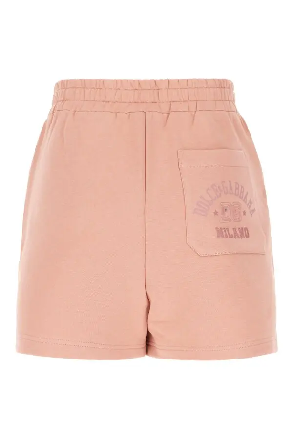 Dolce & Gabbana Embellished Logo Drawstring Shorts - Multicolor
