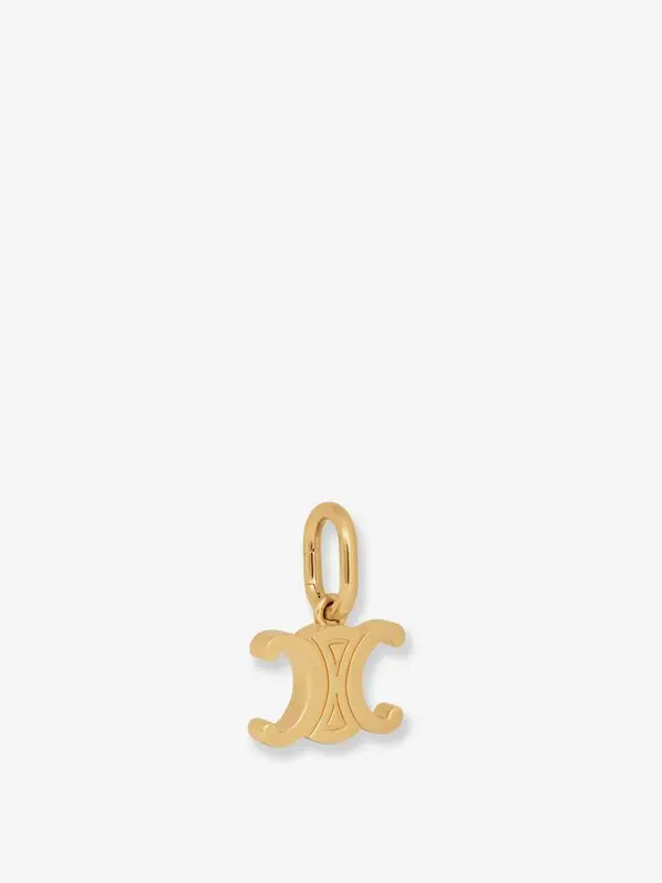 Celine Triomphe Brass Charm - Gold