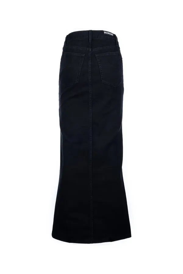 Balenciaga Long Denim Skirt