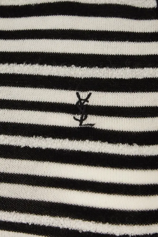 Saint Laurent Striped Knit Tank Top