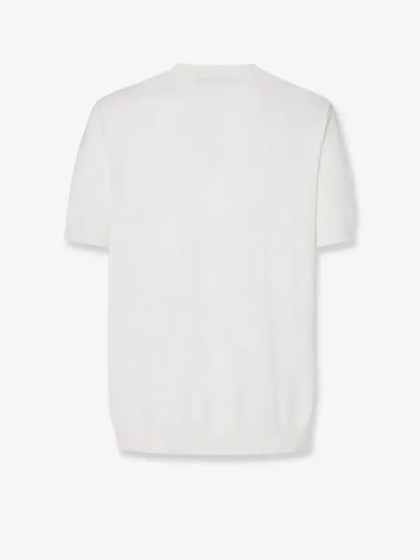 Fendi Cotton And Cashmere Crew Neck Sweater