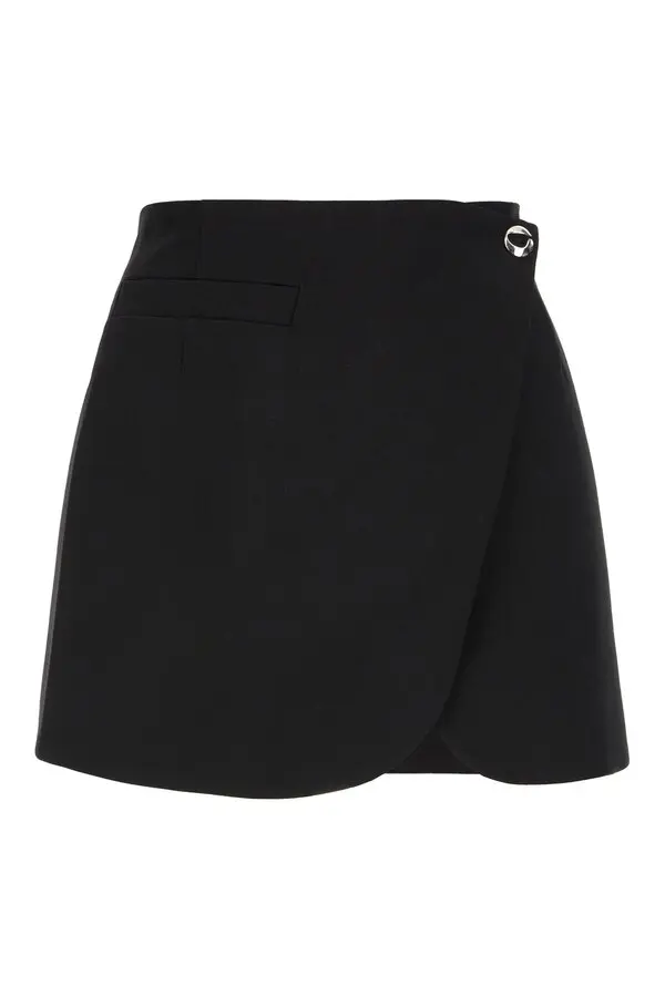 Coperni Asymmetrical Skirt With Silver Tone Detail