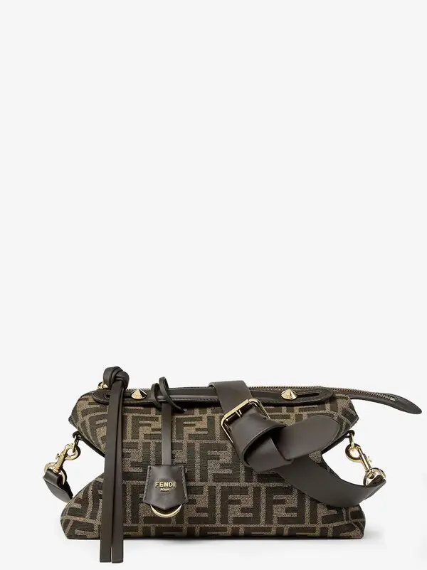Fendi Ff Jacquard Fabric Medium Crossbody Bag - Multicolor