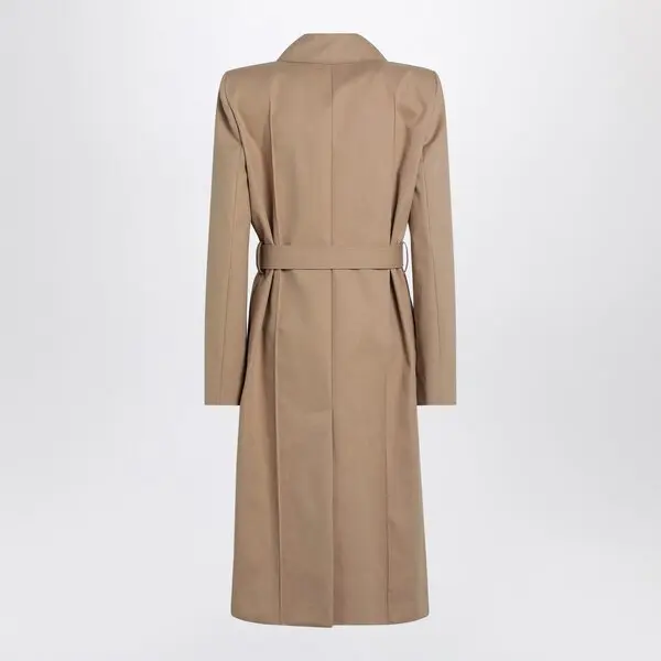Alexander McQueen Beige Cotton Trench Coat
