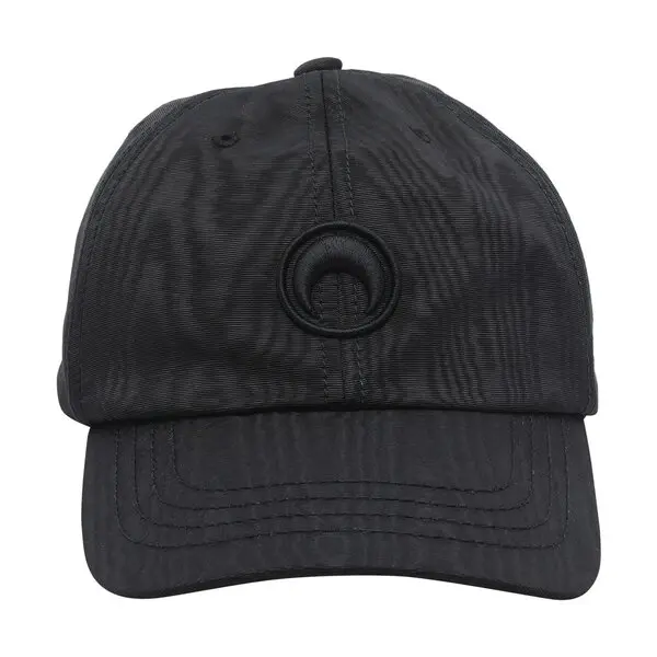 MARINE SERRE Recycled Moire Baseball Cap - Black