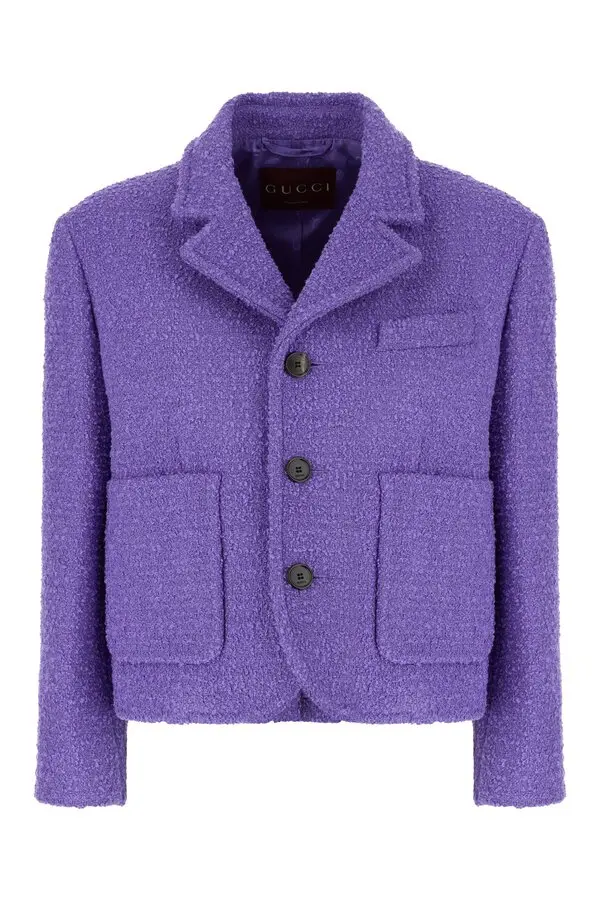 Gucci Textured Cropped Blazer