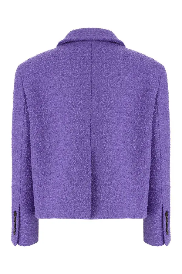 Gucci Textured Cropped Blazer