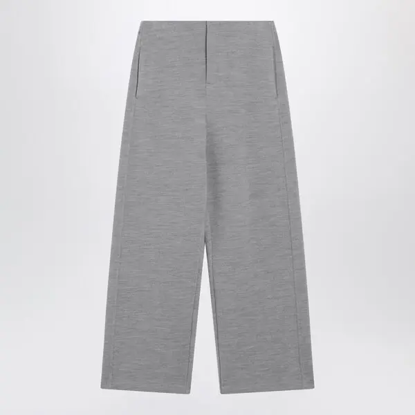 Max Mara Cropped Wool-cotton Blend Trousers