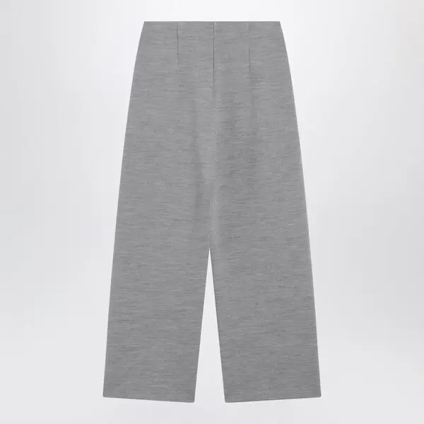 Max Mara Cropped Wool-cotton Blend Trousers