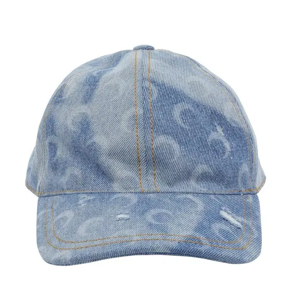 MARINE SERRE Denim Moon Baseball Cap - Blue