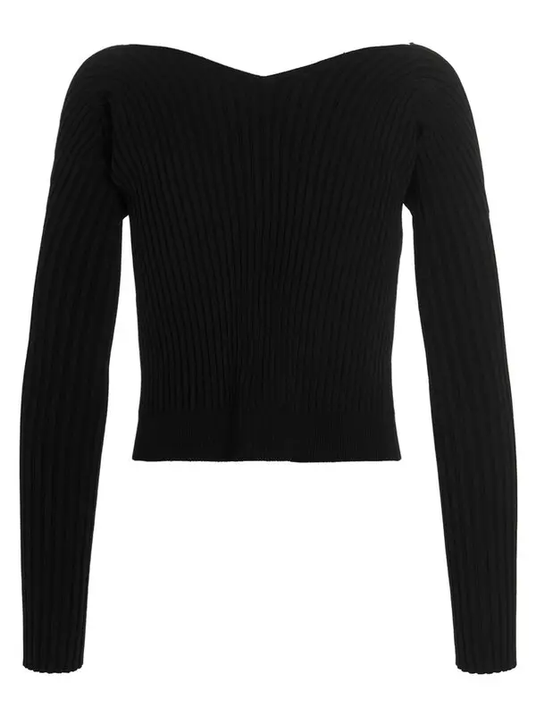 Jacquemus Le Maille Pralu Longue Ribbed Cardigan