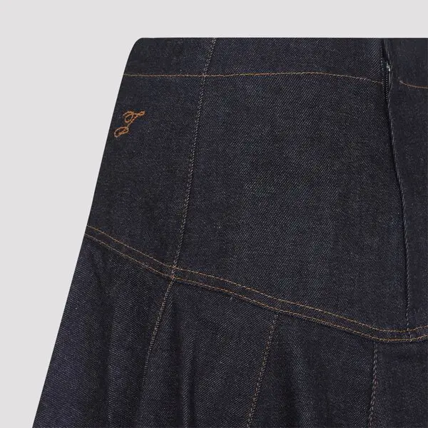Jacquemus La Jupe De-nimes Lavoir Midi Skirt - Blue