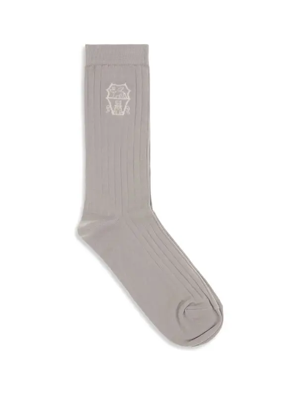 Brunello Cucinelli Cotton Socks - Cream