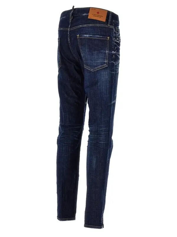 Dsquared2 Cool Guy" Stretch Denim Jeans With Micro Rips