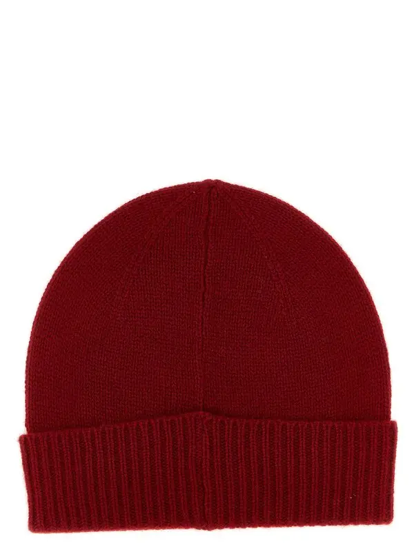 Guest In Residence Rib Cuff’ Knitted Cashmere Beanie - Red
