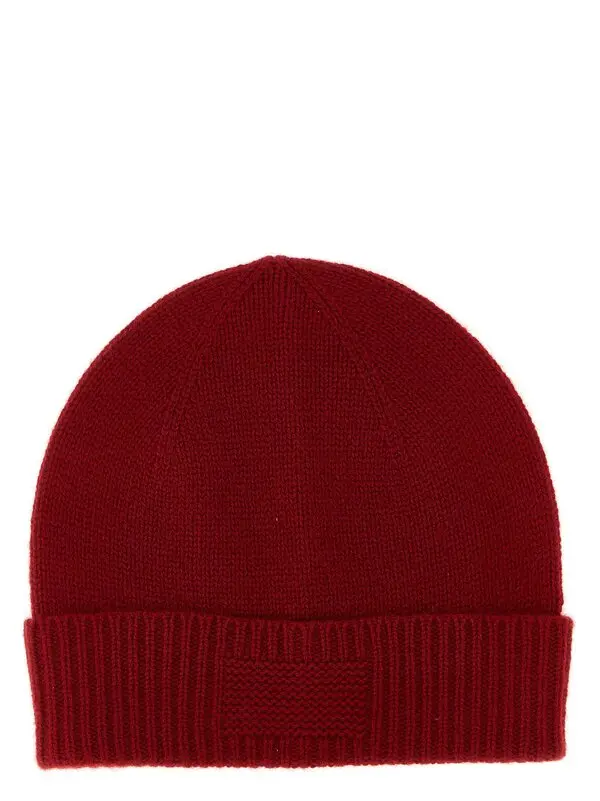 Guest In Residence Rib Cuff’ Knitted Cashmere Beanie - Red