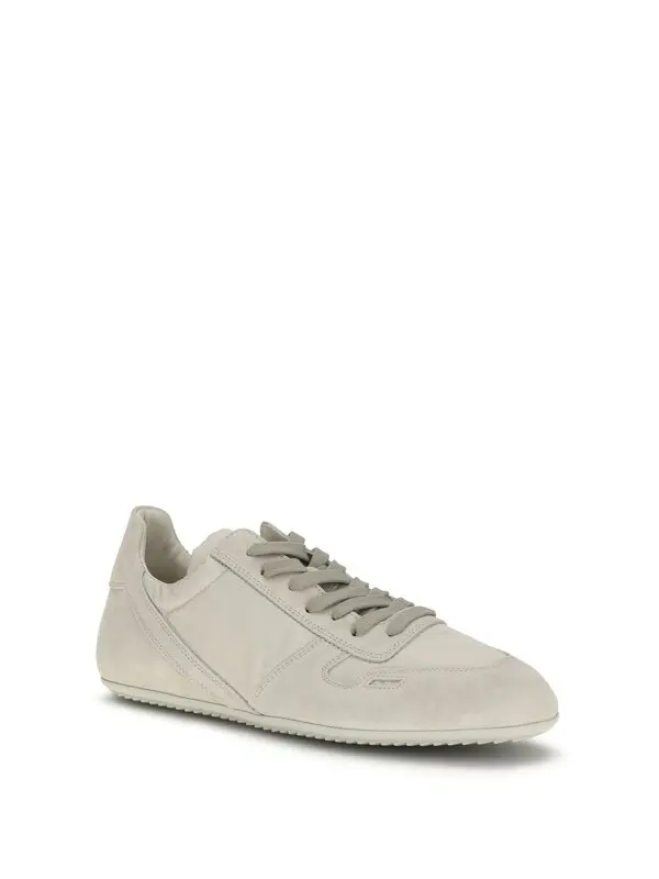 Rick Owens Fabric And Leather Lace-up Sneakers - Gray