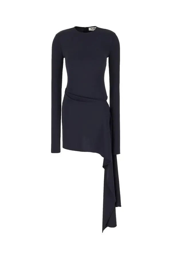Attico Asymmetrical Draped Dress