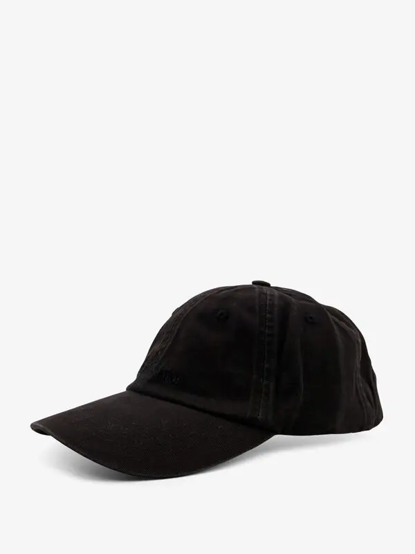 Stone Island Cotton Baseball Cap With Embroidered Logo