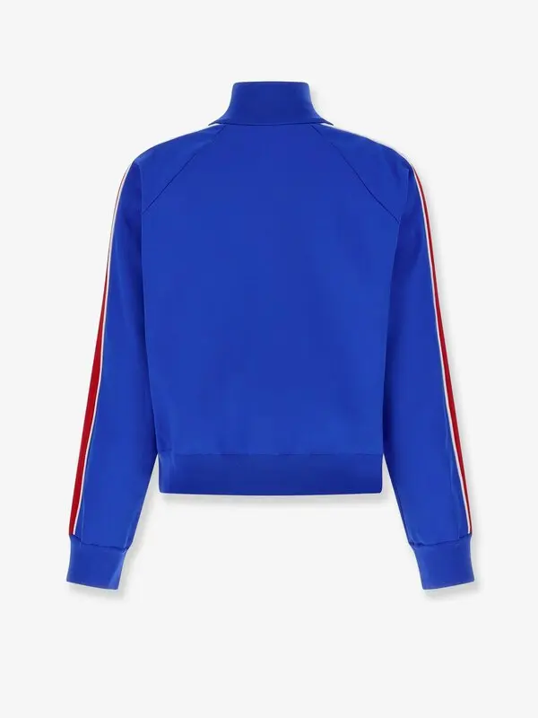 Miu Miu Zip-up Sweatshirt With Embroidered Logo