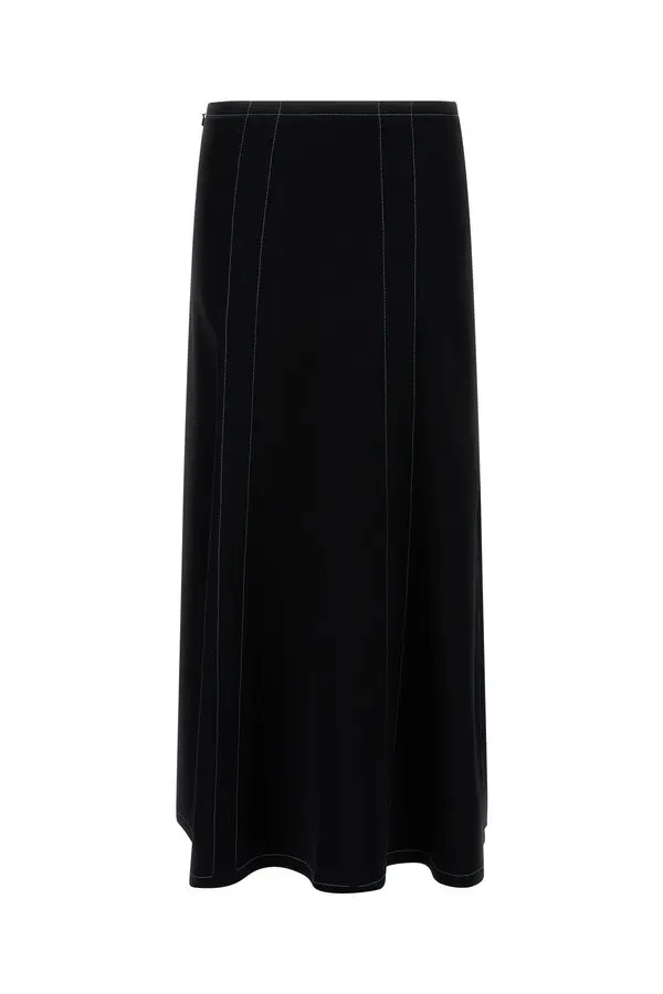 Stella McCartney Black Skirt With Contrasting Stitching