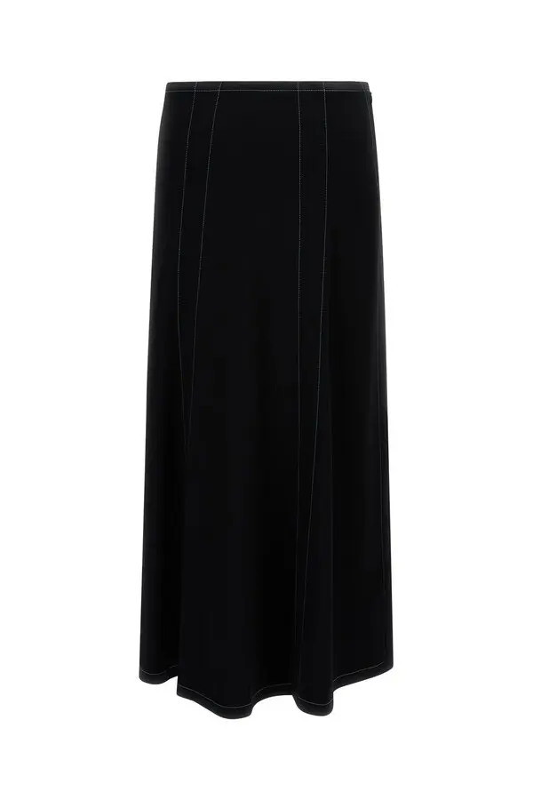 Stella McCartney Black Skirt With Contrasting Stitching