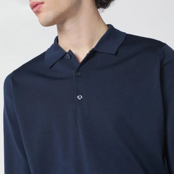 John Smedley Wool Polo Shirt