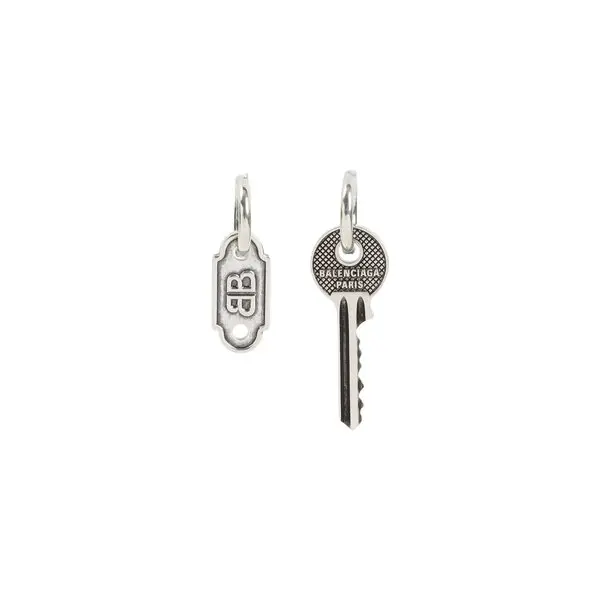 Balenciaga Neverlost Earrings - Silver