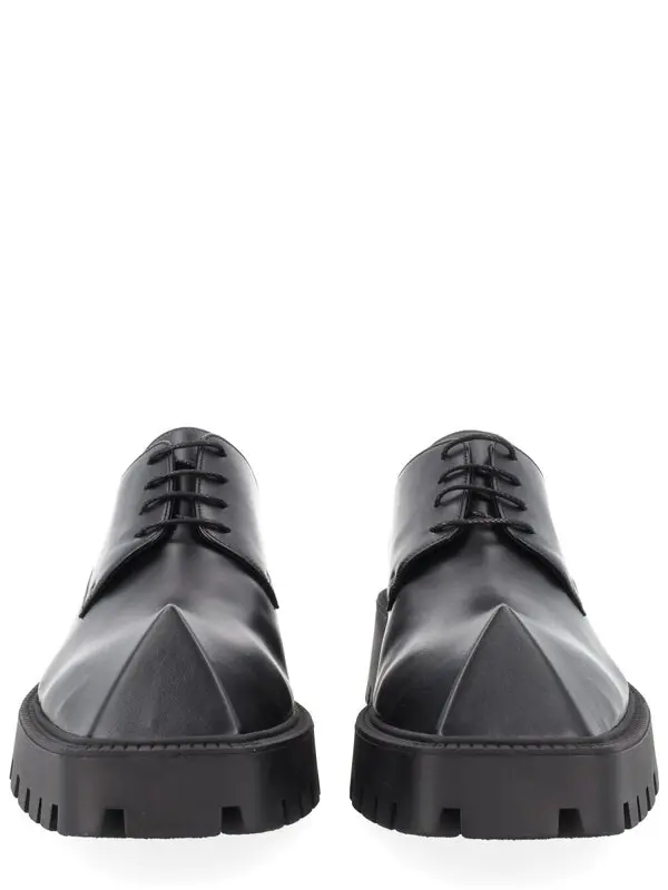Balenciaga Leather Moccasin Derbies