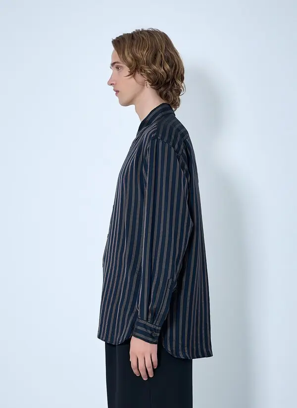 Dries Van Noten Striped Button-down Shirt - Blue