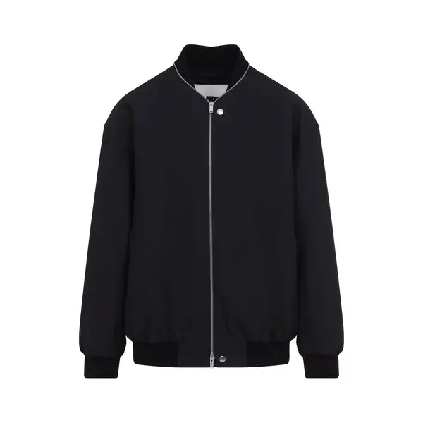 JIL SANDER Cotton Blouson Jacket - Black