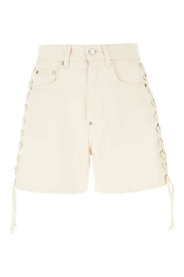 Stella McCartney Lace-up Cotton Shorts - Multicolor