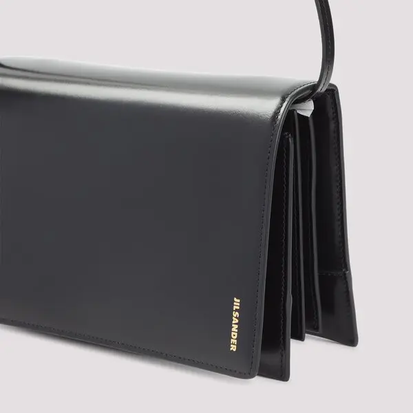 JIL SANDER File Shoulder Bag - Black