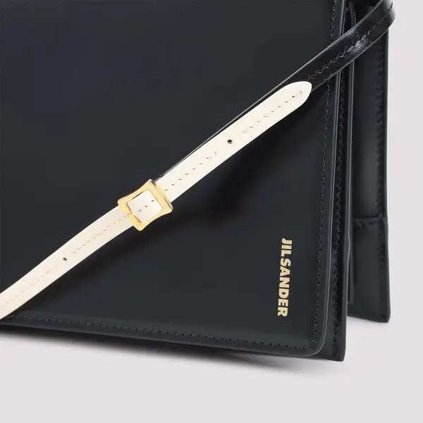 JIL SANDER File Shoulder Bag - Black