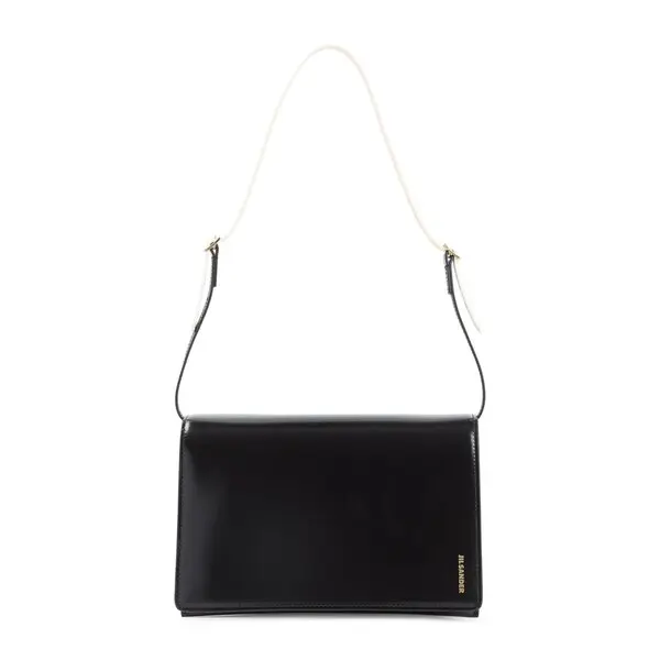 JIL SANDER File Shoulder Bag - Black