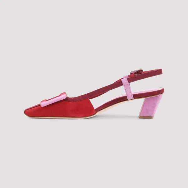 ROGER VIVIER Suede Slingback Pumps