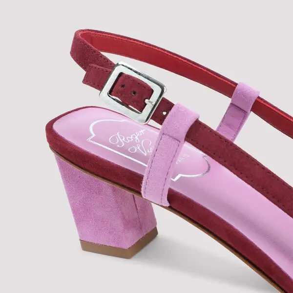 ROGER VIVIER Suede Slingback Pumps
