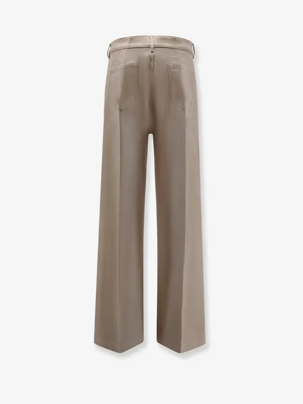 Rick Owens Wide Leg Cotton Trousers - Multicolor