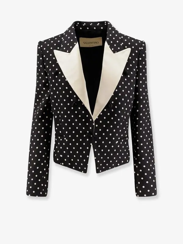 Valentino Garavani Single-breasted Polka Dot Blazer