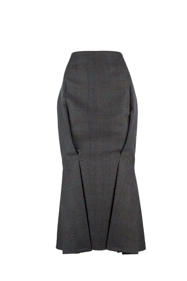 Prada Plaid Skirt