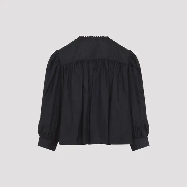 Chloé Embroidered Round Neck Top