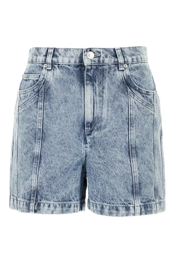 Isabel Marant Étoile Acid Wash Denim Shorts
