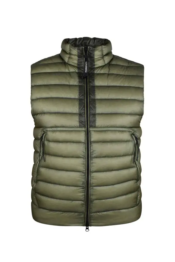 C.P. COMPANY Sleeveless Down Jacket - Green